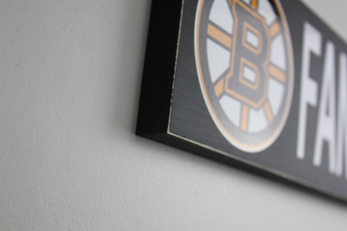 Boston Bruins Inspired Fan Cave Wood Sign – King of Sawdust